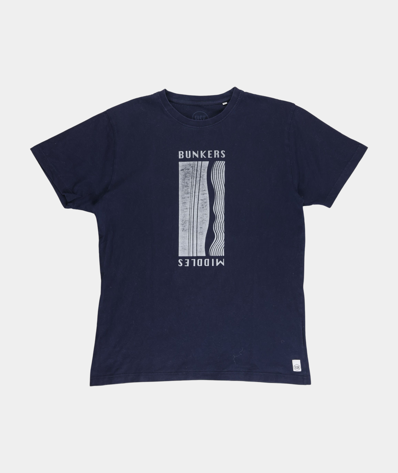 RE.ELSK 01068 | ELSK® BUNKERS BRUSHED MEN'S TEE | DARK NAVY