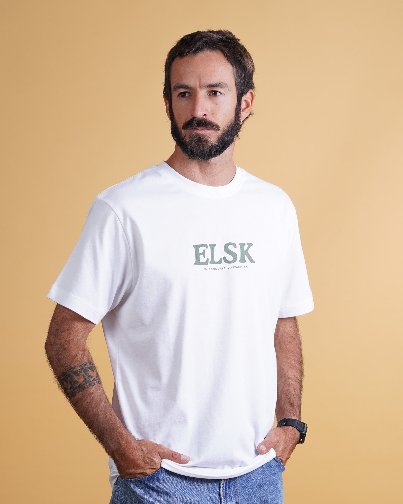 ELSK ECHO MEN'S BRUSHED T-SHIRT | designet med mening - produceret – ELSK®