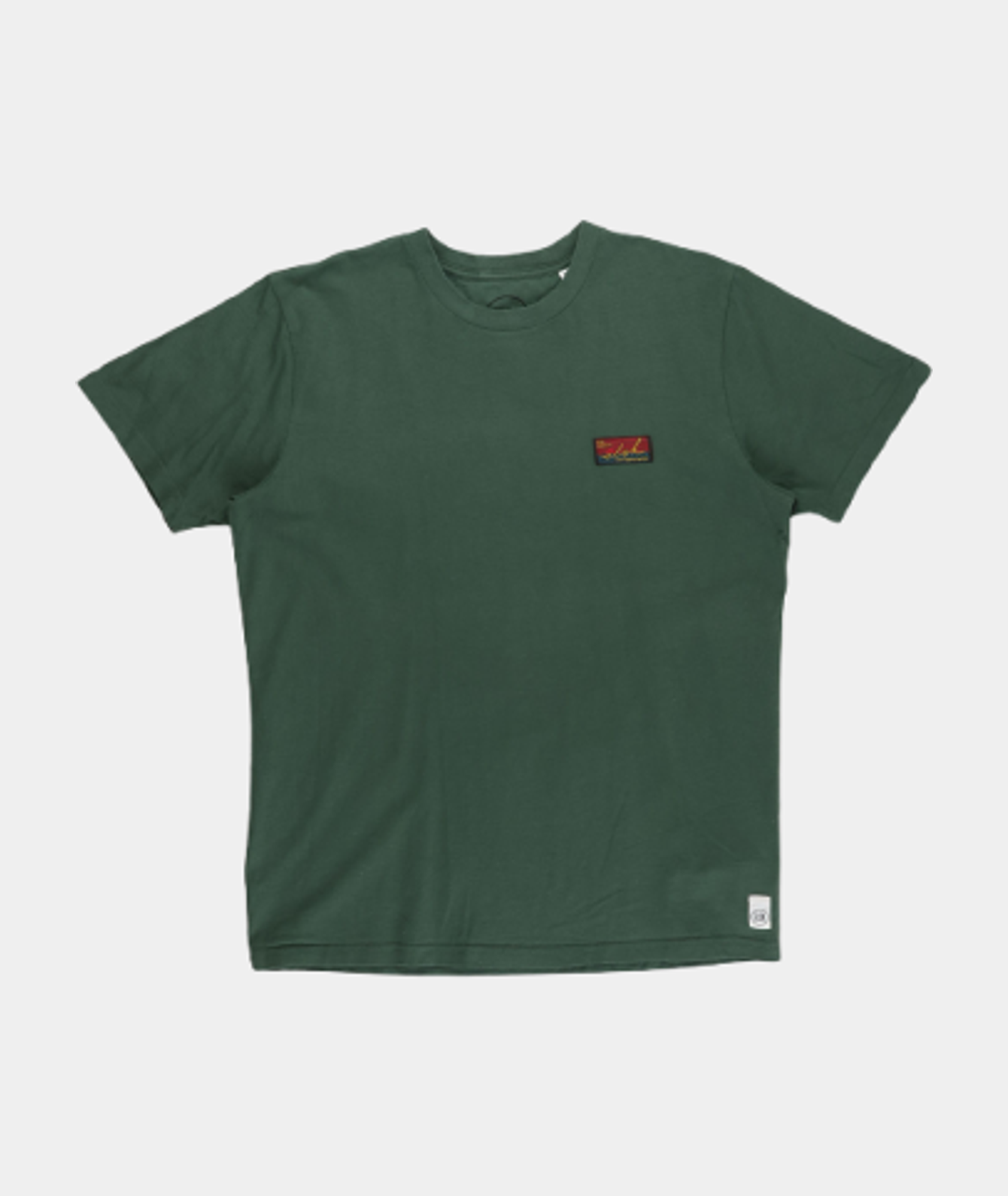 RE.ELSK 1786 | ELSK® ESSENTIAL SUNSIGN PCH BRUSHED MEN'S T-SHIRT | FOREST GREEN