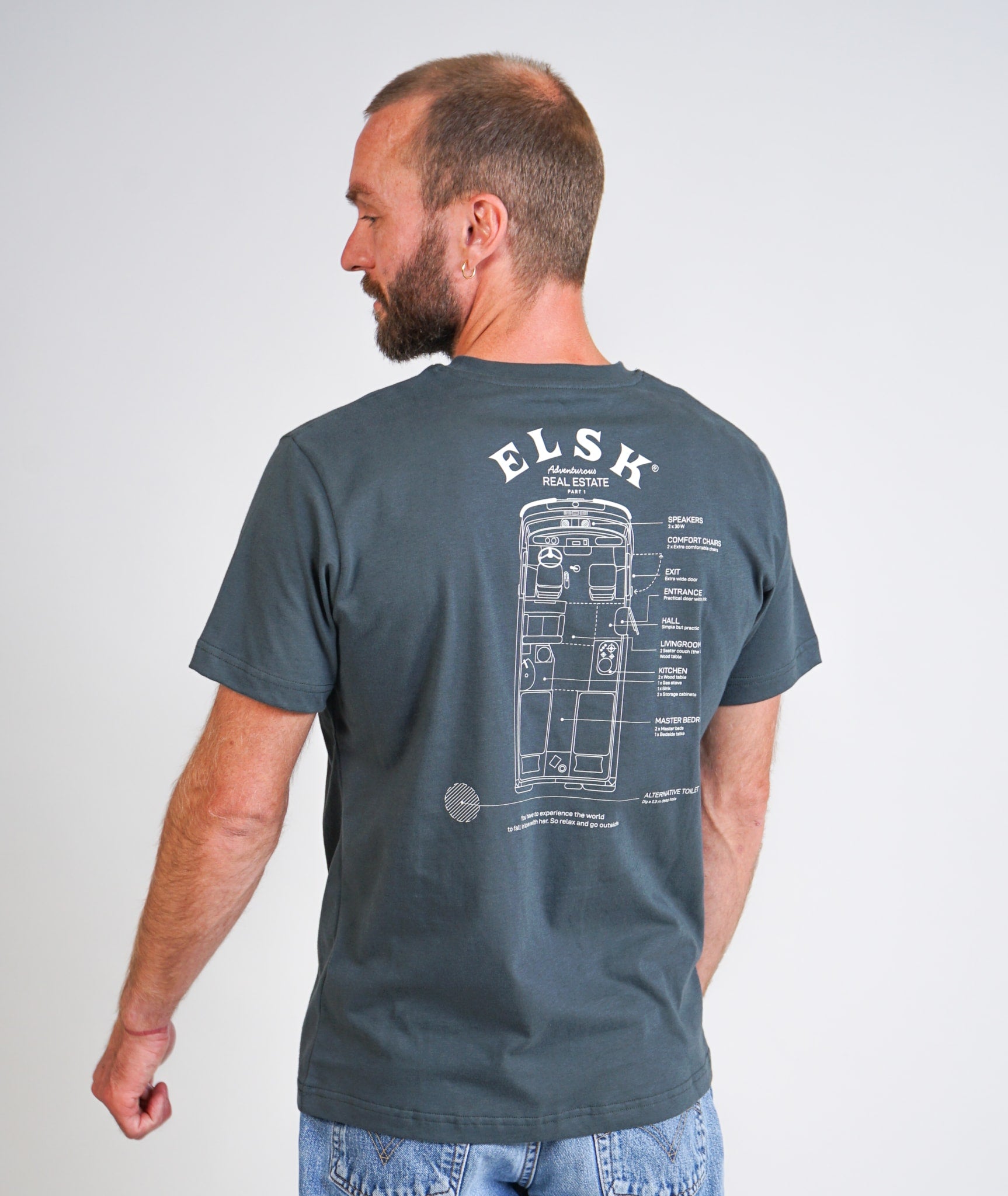 ELSK REAL ESTATE MEN'S BRUSHED T-SHIRT | designet med mening - – ELSK®